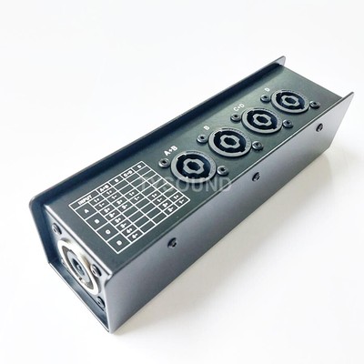 Speakon Splitter Junction Speakr Box 1x NL8 to 4x NL4 Array, Monitor ...