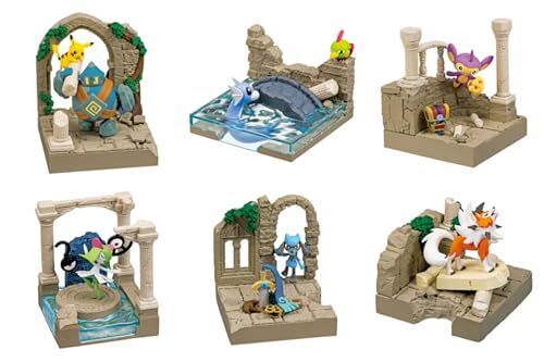 Re-Ment Pokemon Diorama Collection Old Castle Ruins Complete BOX 6 ...