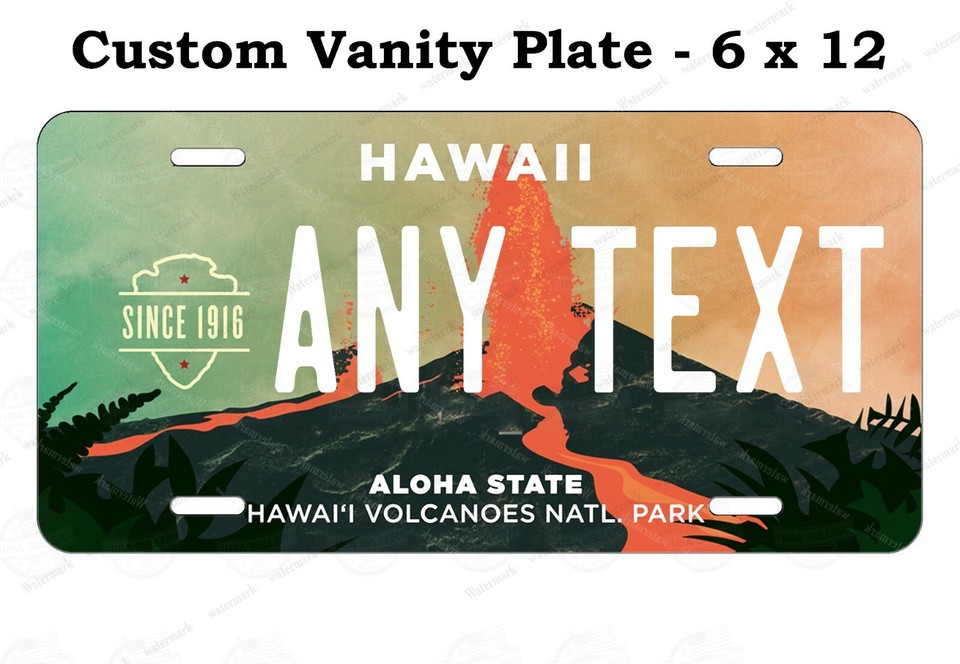 Vintage State License Metal Plate Tag Customized Auto Car Bicycle RV ...