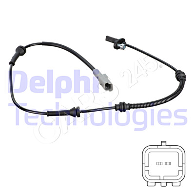 DELPHI ABS Speed Sensor For CITROEN C4 Grand Picasso II PEUGEOT 13-21 ...