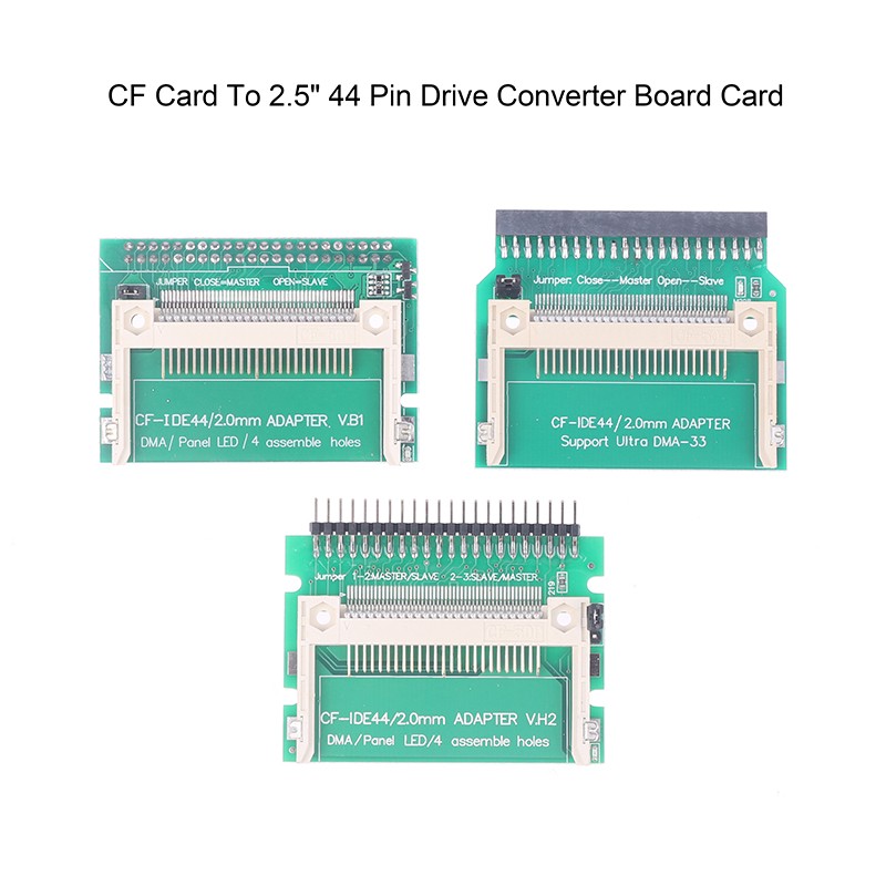 Compact Flash CF Card To IDE 2.5" 44 Pin HDD Bootable Adapter Converter ...