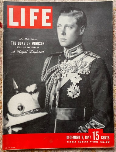 Life Magazine December 8, 1947: The Duke of Windsor | eBay
