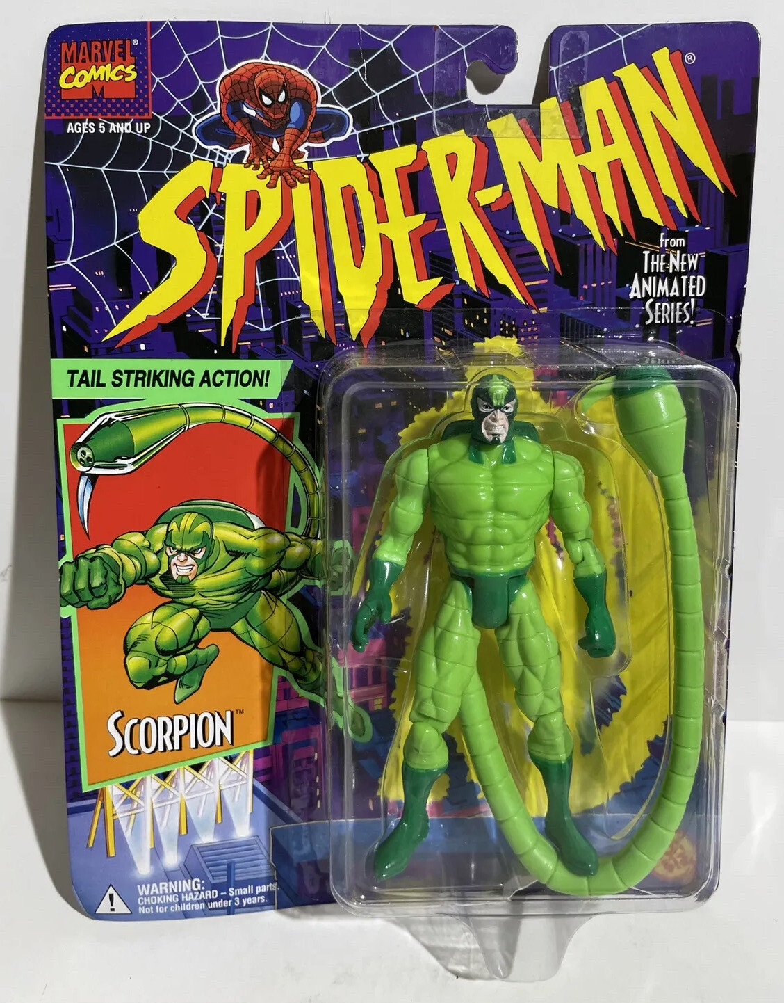 Spider-Man Animated Series Scorpion Action Figure New Sealed 1994 Toy ...