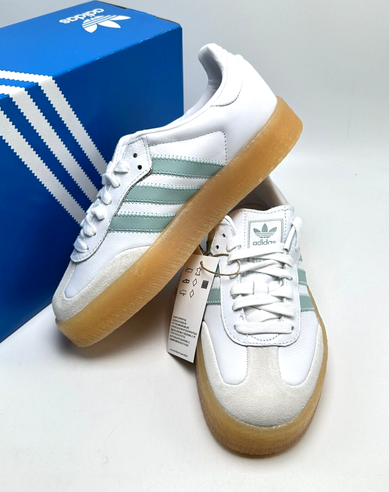 Adidas Originals Sambae Cloud White Wonder Blue Women's Shoes JP5609 ...