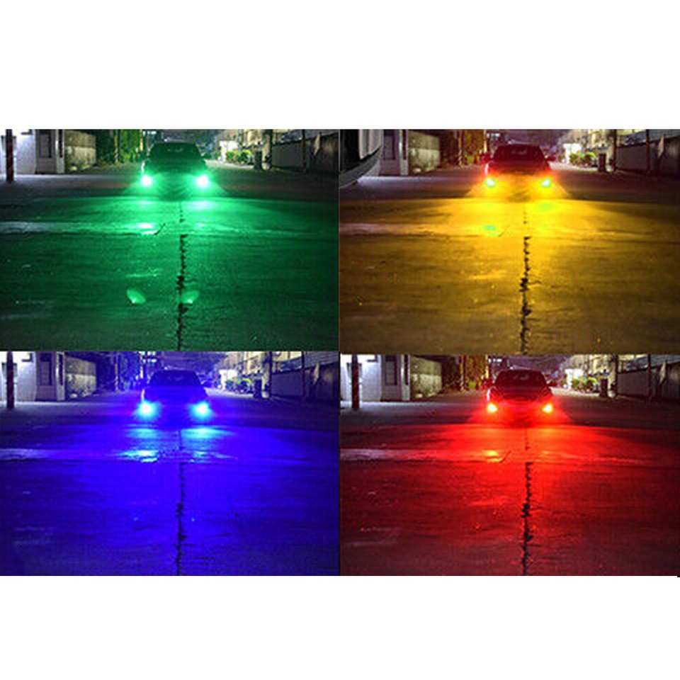 2Pcs RGB LED H8/H9/H11 Headlight Kit Bulbs With Bluetooth APP Phone ...