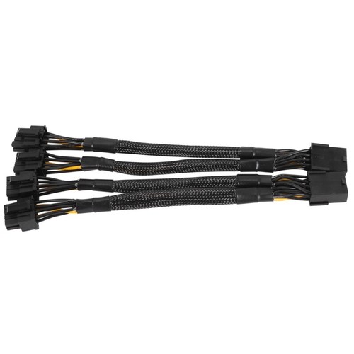 2PCS GPU PCIe 8 Pin Female to Dual 2X 8 Pin (6+2) Male PCI Adapter BrD9 ...
