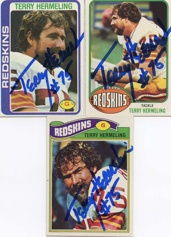 Washington Redskins Terry Hermeling signed 1978 Topps card | eBay
