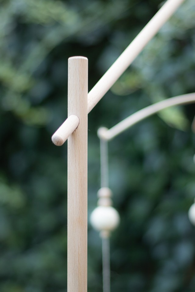 Wooden Baby mobile arm holder Nursery crib cot attachment toys hanger ...