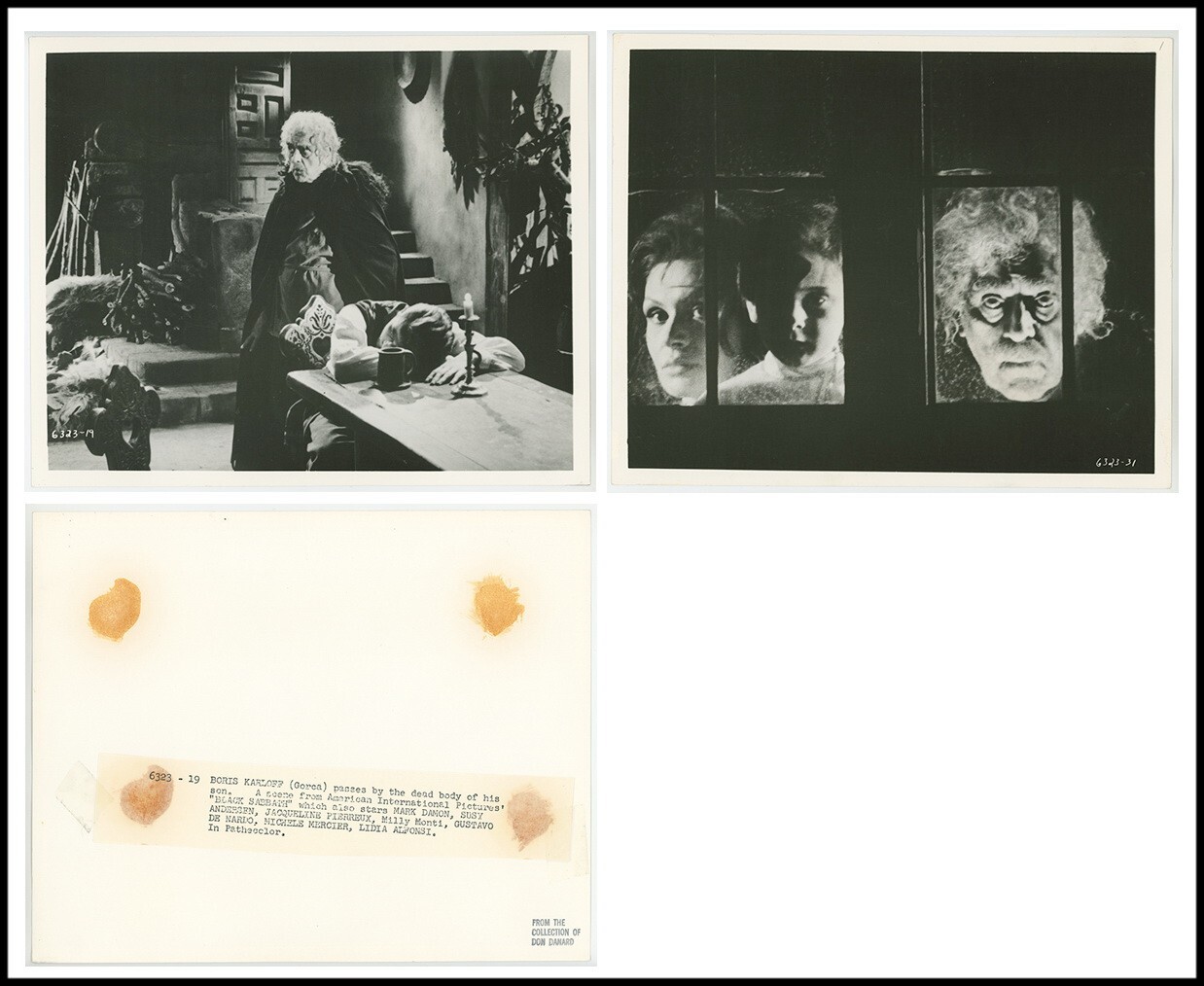 AIP 1963 BLACK SABBATH Mario Bava Boris Karloff 2 Ghost Horror ...