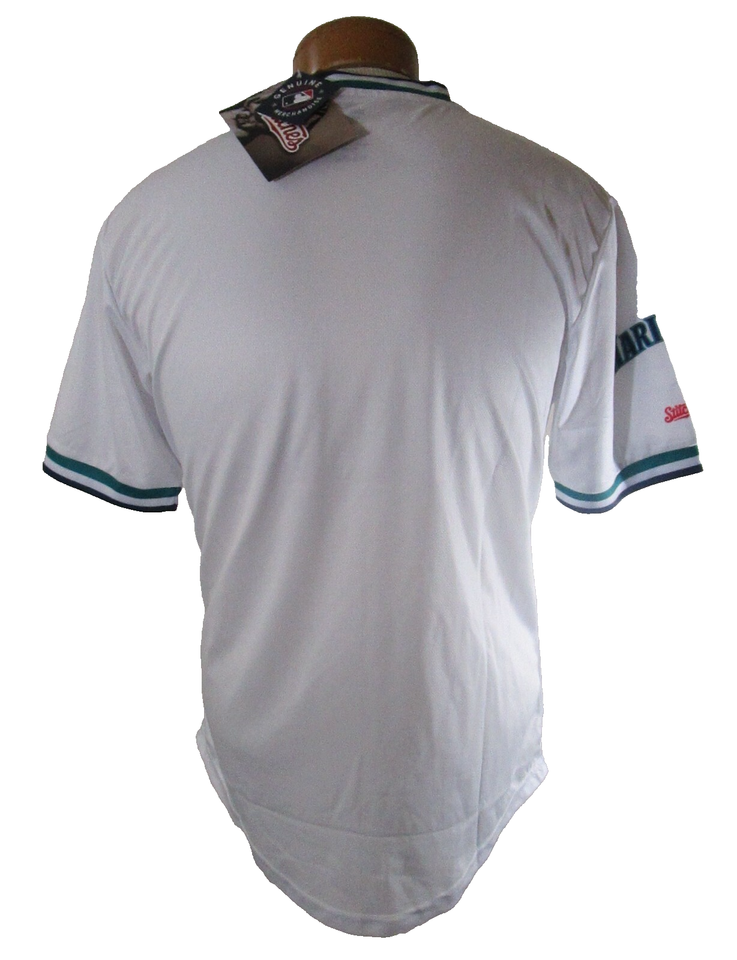 NWT Stitches Seattle Mariners Mens Warm-Up Jersey M White | eBay