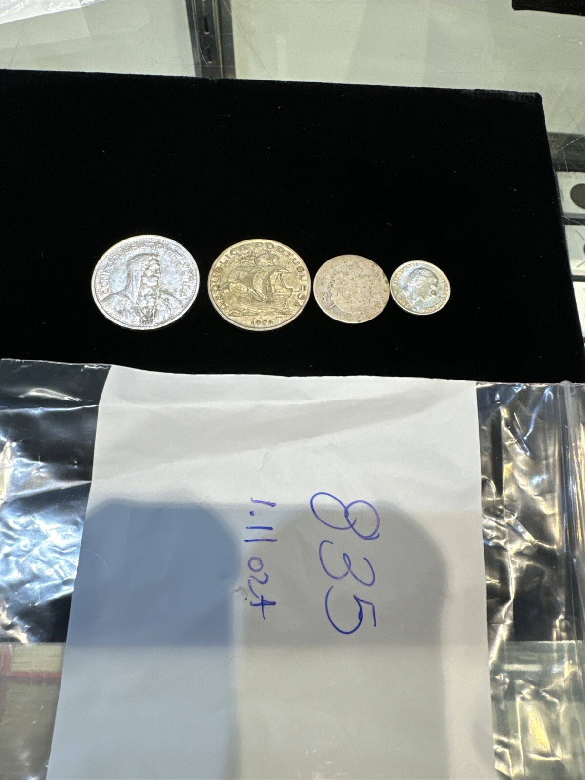 Lot of Foreign Silver Coins, mix dates, denominations, countries .835 ...