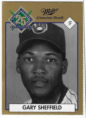 GARY SHEFFIELD 1994 MILWAUKEE BREWERS MILLER BREWING **FREE SHIPPING ...