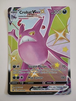 JUMBO Shiny Crobat VMAX Oversized Card SWSH099 Black Star Promo Pokémon ...