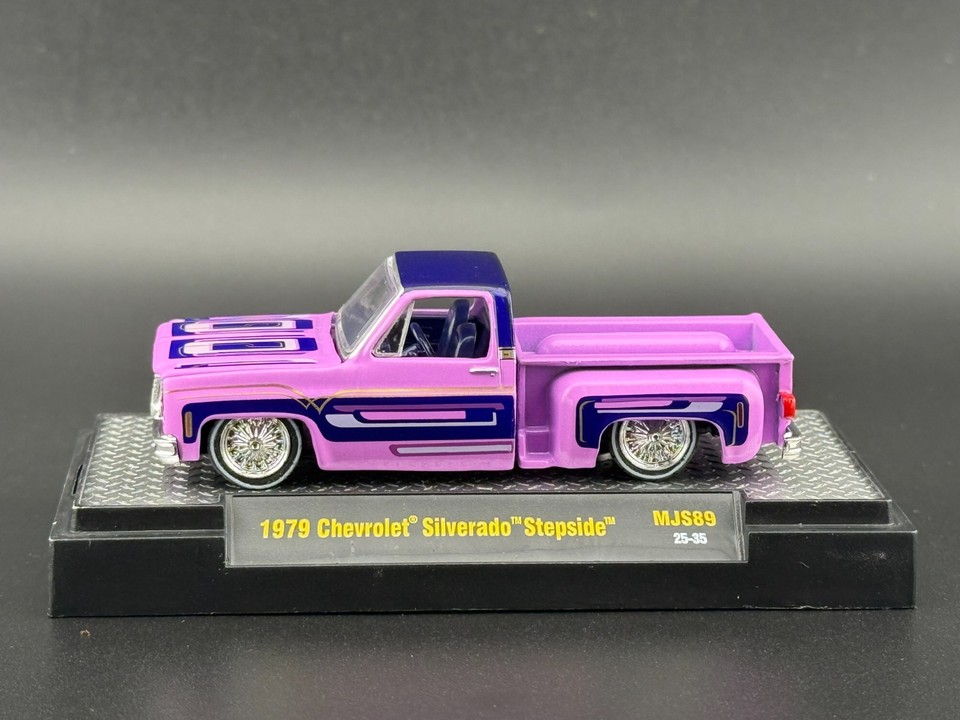 M2 1978 Chevrolet Silverado Stepside Lowrider Purple 31500 MJS89 1/64 ...