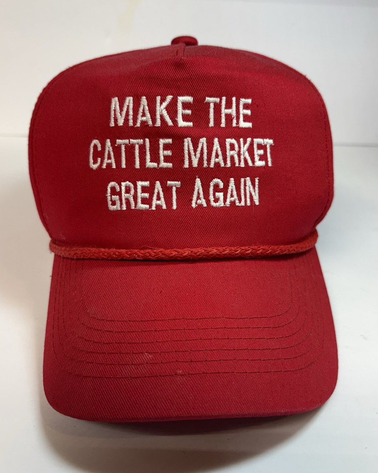 Make The Cattle Market Great Again Hat Red MAGA Style Slogan Cap ...