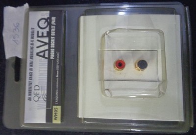 QED WM05 RCA PHONO SOCKET OUTLET PAIR | eBay