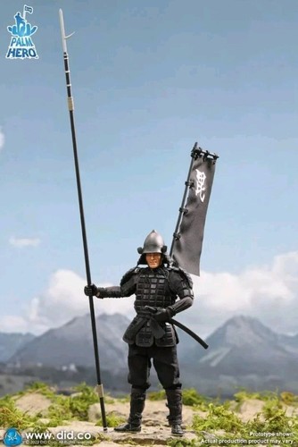 1/12 Scale Japanese Samurai Sengoku Soldier Black Version Armor 6 ...