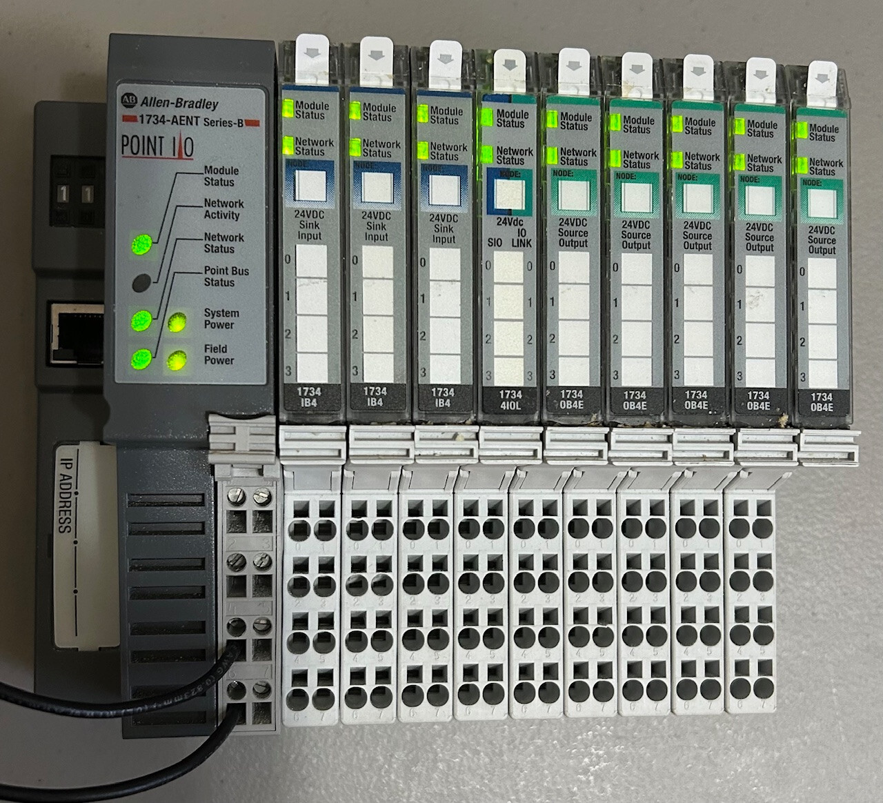 Working Allen-Bradley 1734-AENT POINTI/O Ethernet Network Adapt (3) in ...
