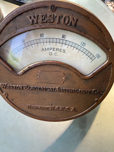 Weston Electrical Model 25 Am Clad in Copper Plate Fine Antique Meter ...