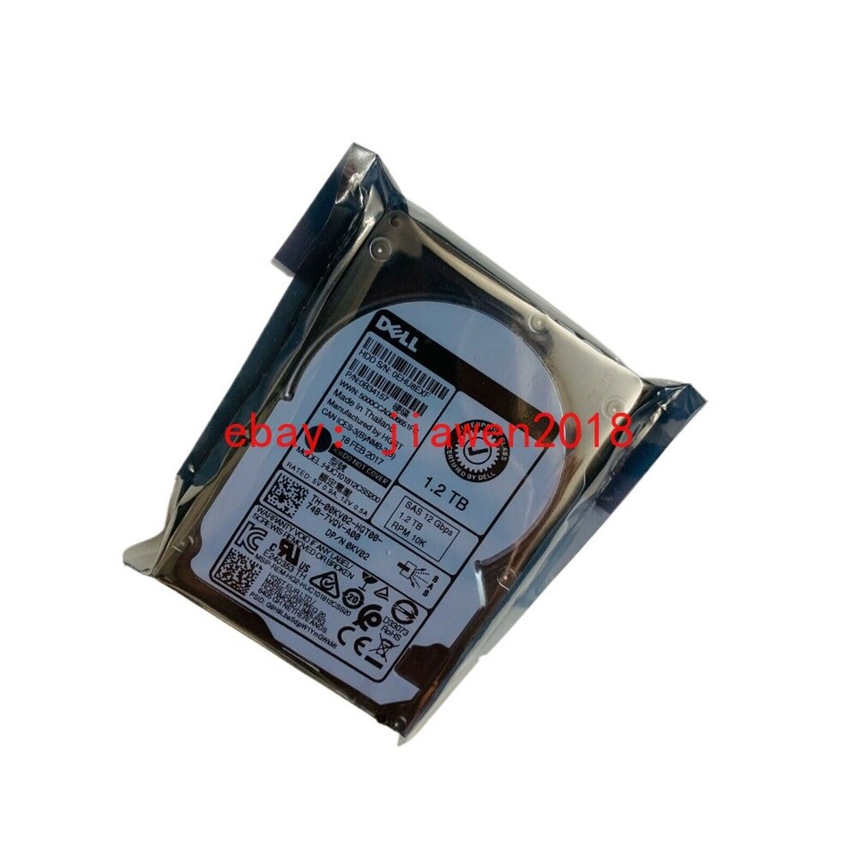 Dell 00KV02 0KV02 HUC101812CSS200 1.2TB 2.5" 10K 12Gbps SAS HDD Hard ...