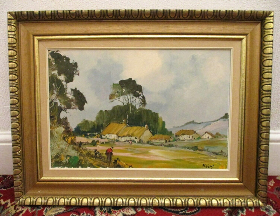 GEORGE R DEAKINS Stunning Rural Landscape Oil Painting Westcountry ...