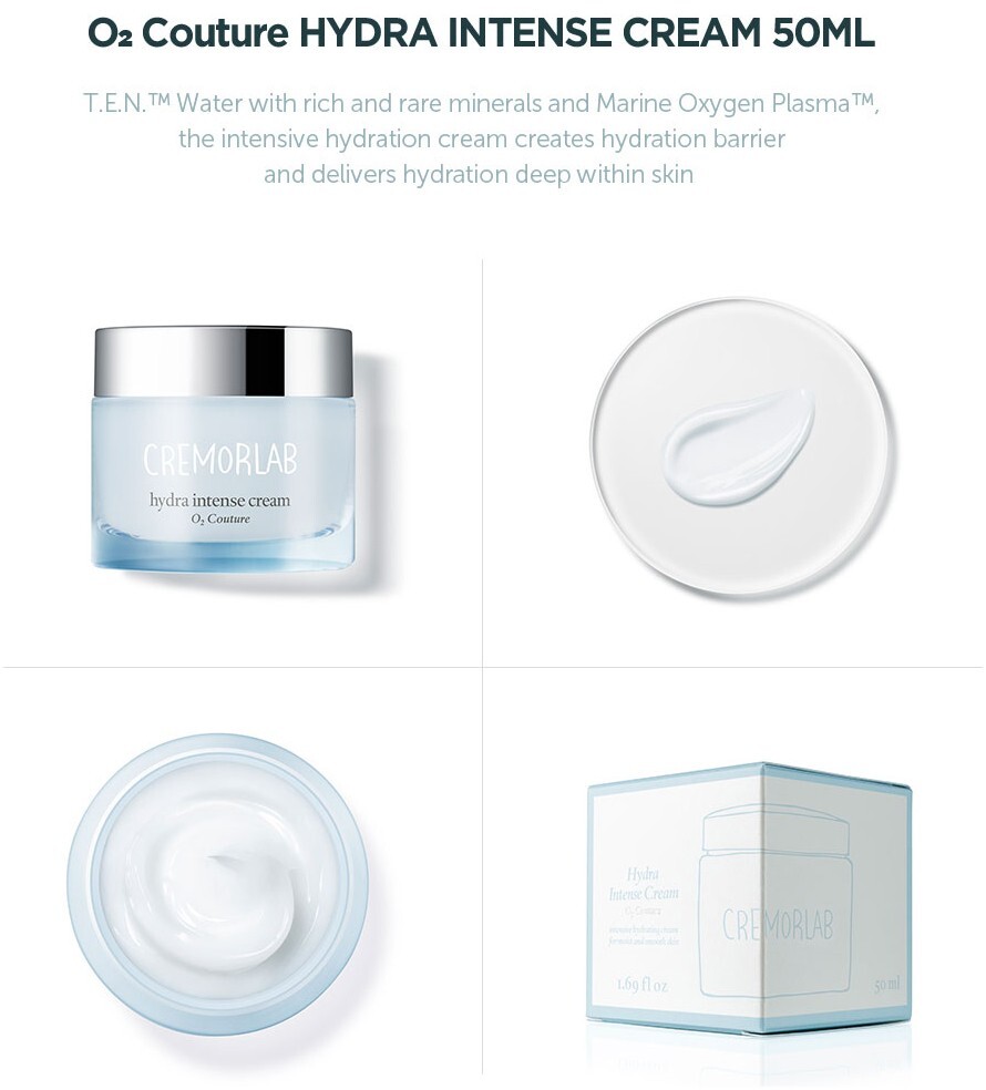 CREMORLAB O2 Couture Hydra Intense Cream 1.69 Fl. Oz. 50mL K-beauty | eBay