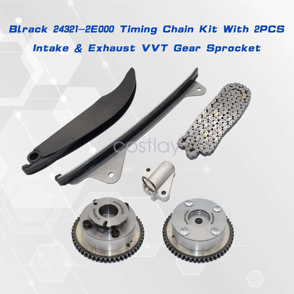 Intake Exhaust CVVT Gear Timing Chain Kit Fits Hyundai Elantra 1.8 Kia ...