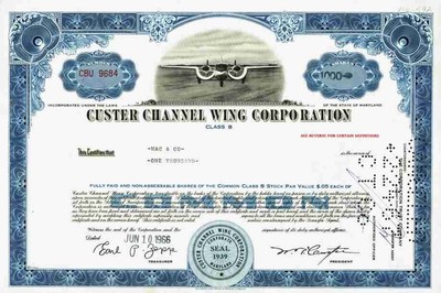 CUSTER Channel Wing Maryland Reading 1966/68 CCW-5 TOP Airplane ...