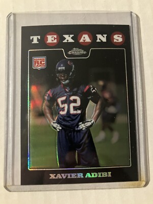 2008 Topps Chrome Refractor Xavier Adibi #TC254 Rookie RC | eBay