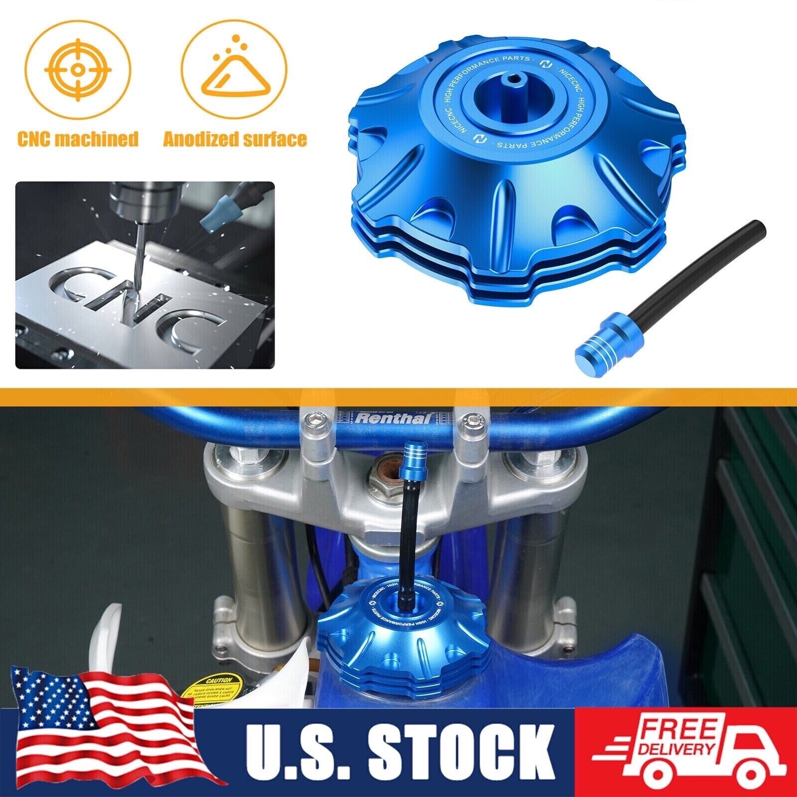 CNC Gas Cap 2006–2018 Kawasaki KX450F KX 450F Fuel Petrol Tank Lid ...