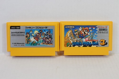 Lot 2 Super Mario Bros 1 & 3 Nintendo FC Famicom NES JP Japan Import US ...
