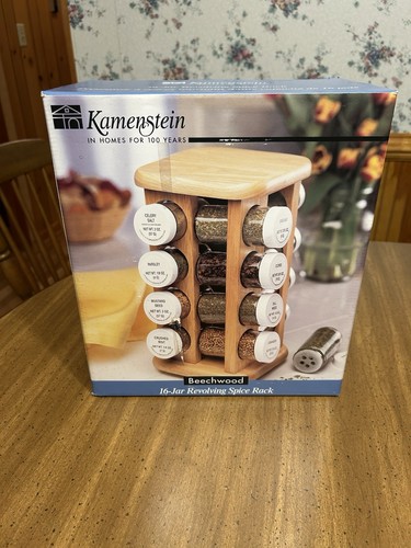 Brand New Kamenstein 16 Jar Revolving Spice Rack With Spices | eBay