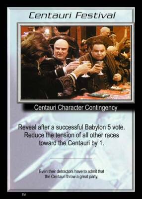 Babylon 5: Centauri Festival [Ungraded] from set Psi Corps B5 ...
