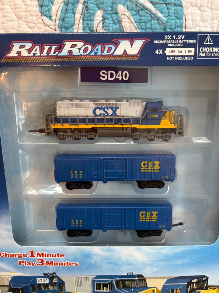 Vintage RailRoadN, CSX Train Set, N Scale, Die Cast, NIB! | eBay