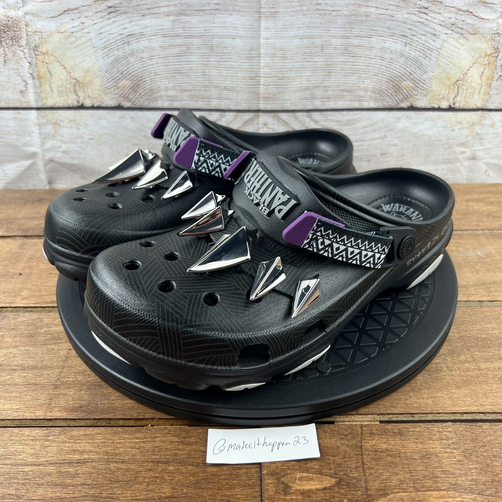 Crocs x Marvel Black Panther Wakanda Forever Men’s Size 8/Women Size 10 ...