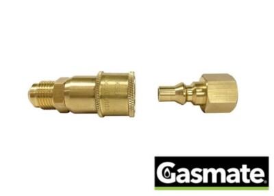 GASMATE QUICK CONNECT GAS COUPLING 3/8 SAE Set Type 2; Joolca Weber Q ...