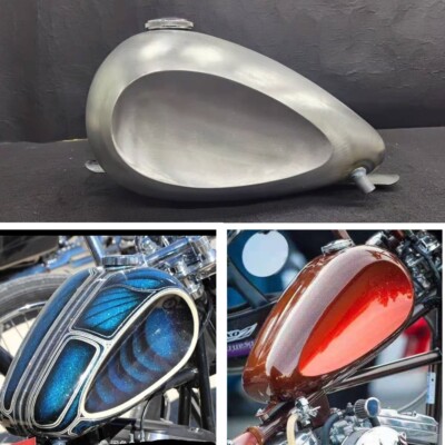 3.1Gal 12L Customized Motorcycle Gas Fuel Tank for Honda Yamaha Harley ...
