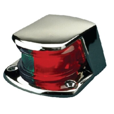 Sea-Dog Chrome Zinc Combination Navigation Bow Light - Red/Green | eBay