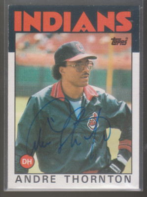 Autographed 1986 Topps Andre Thornton - Indians | eBay