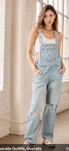 Love Tree Denim Distressed Overalls Size Medium NWT | eBay