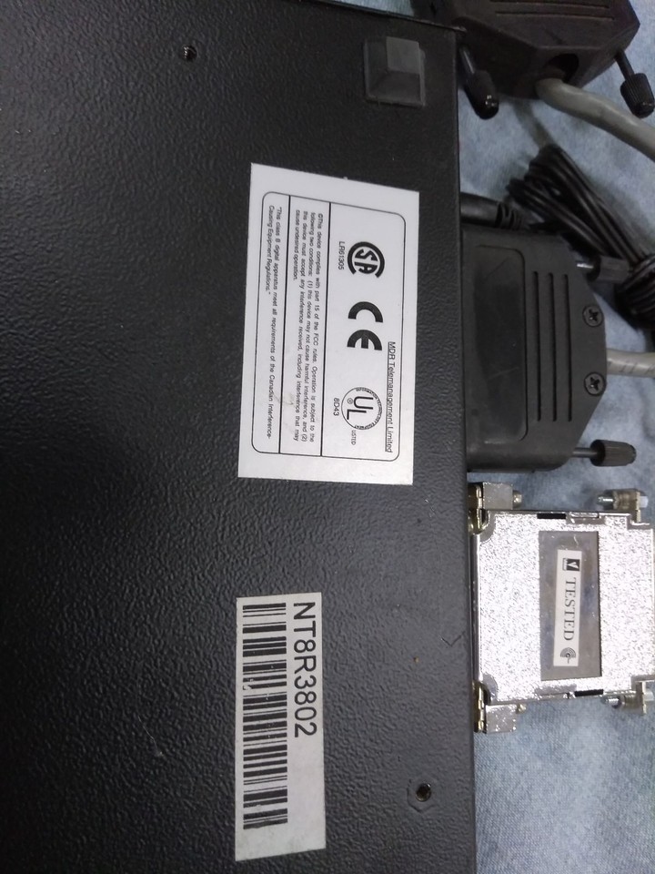 MDR 2000 BUFFER BOX NT8R3802 w/power, serial cable & A0601396 modem ...