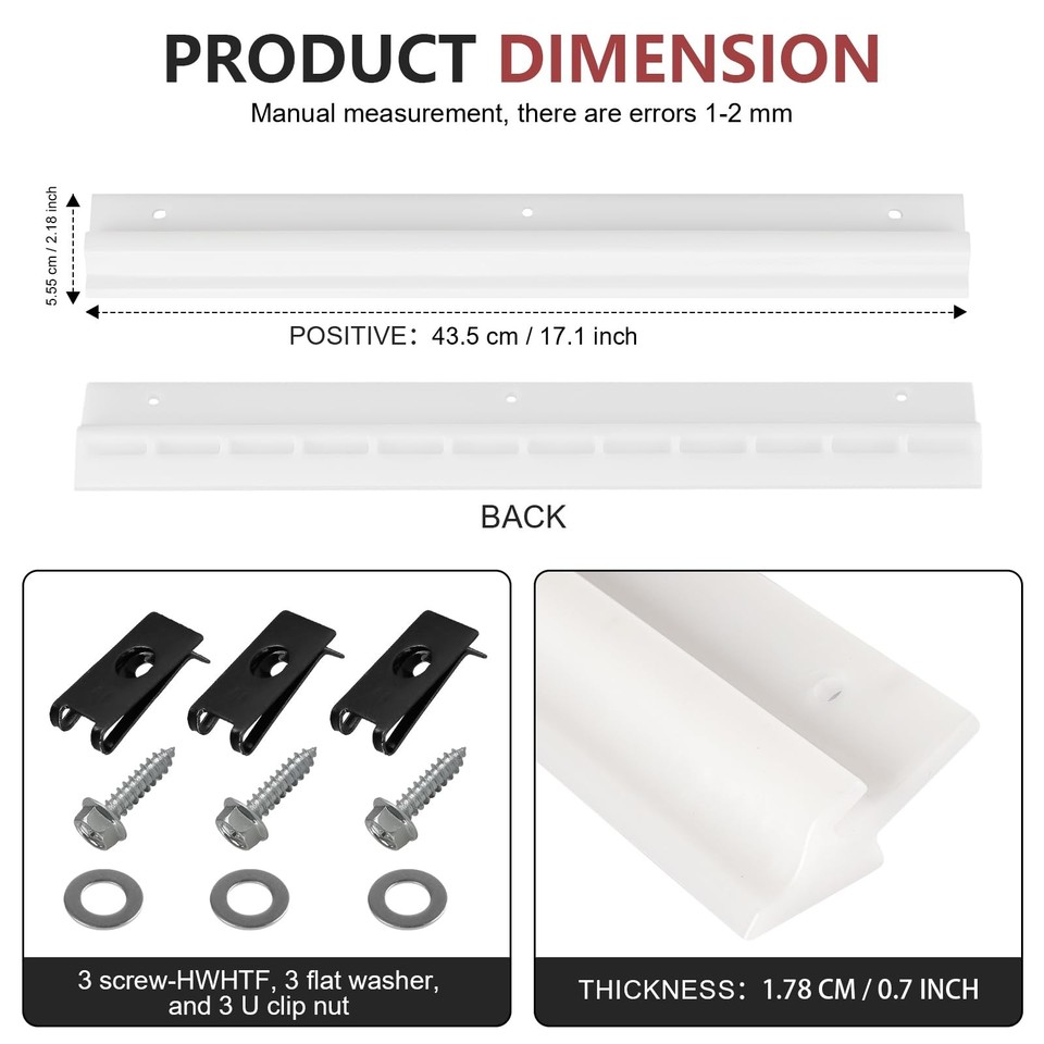 Snowblower Scraper Blade Kit Replacement for Toro 18 Inch Snow Blower ...