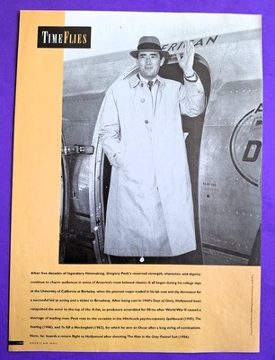 American Airlines Ad Gregory Peck Movie Star deplaning an AA DC-7 Print ...