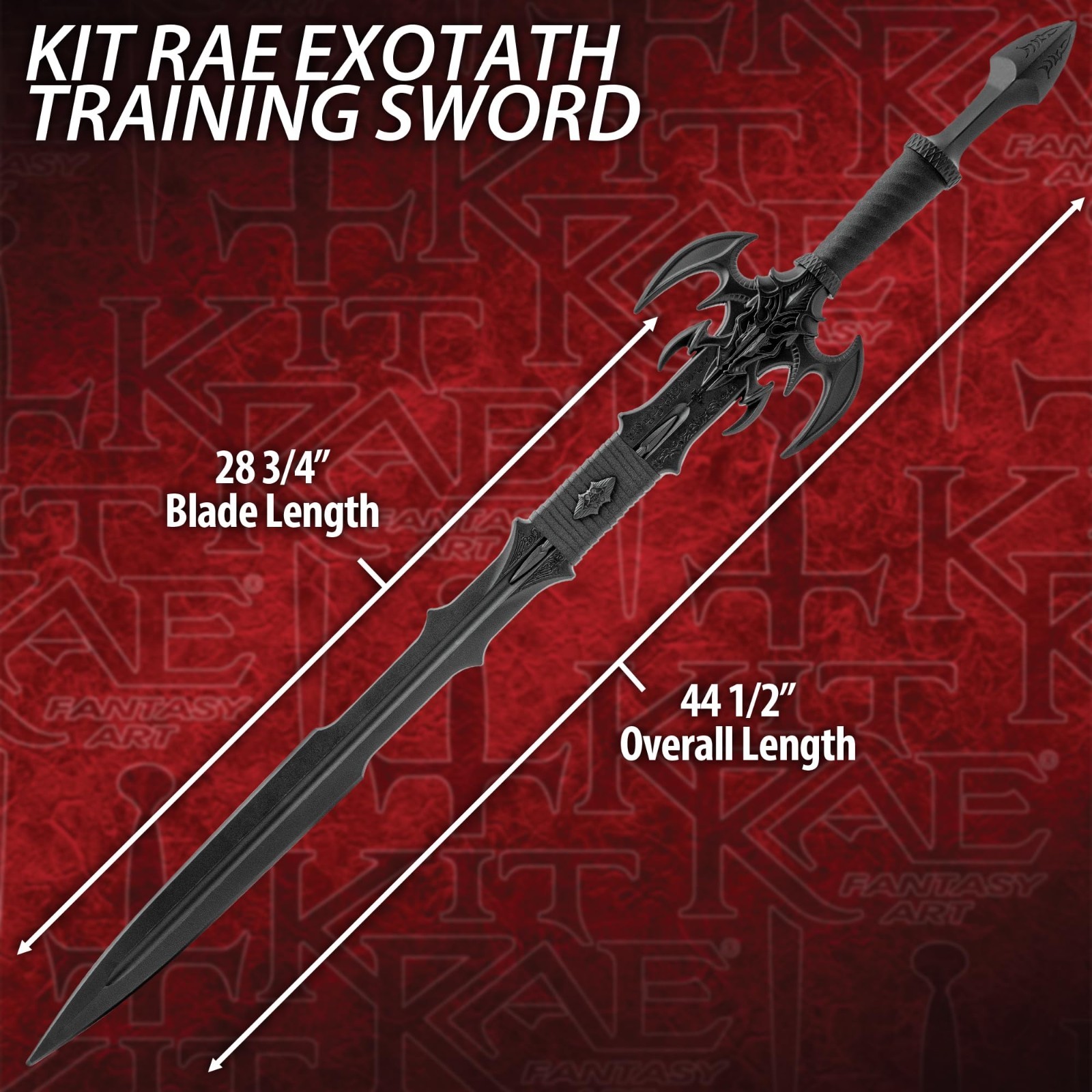 Kit Rae Exotath Training Sword | Polypropylene | Fantasy Design | 44 1/ ...