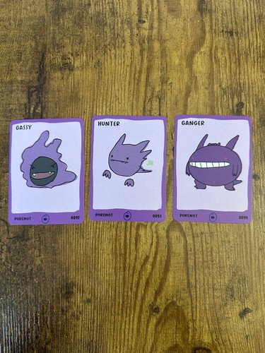 Dysfunctional Passholder Pokenots 151 - Gassy, Hunter, Ganger - Pokemon ...