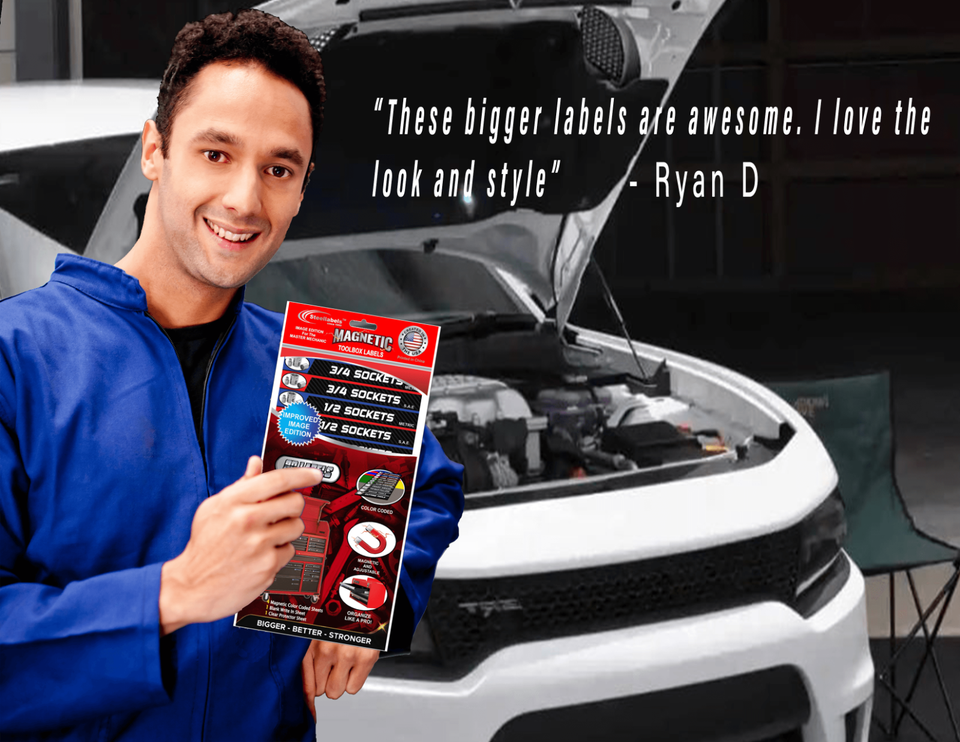 Ultimate Magnetic Toolbox Label Set - 90 Labels for Organizing Box ...