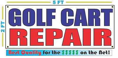 GOLF CART REPAIR Banner Sign NEW Larger Size Best Quality for the ...