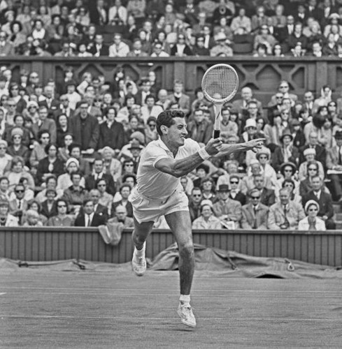 South African tennis player Terry Ryan plays Chuck McKinley 1960s OLD ...