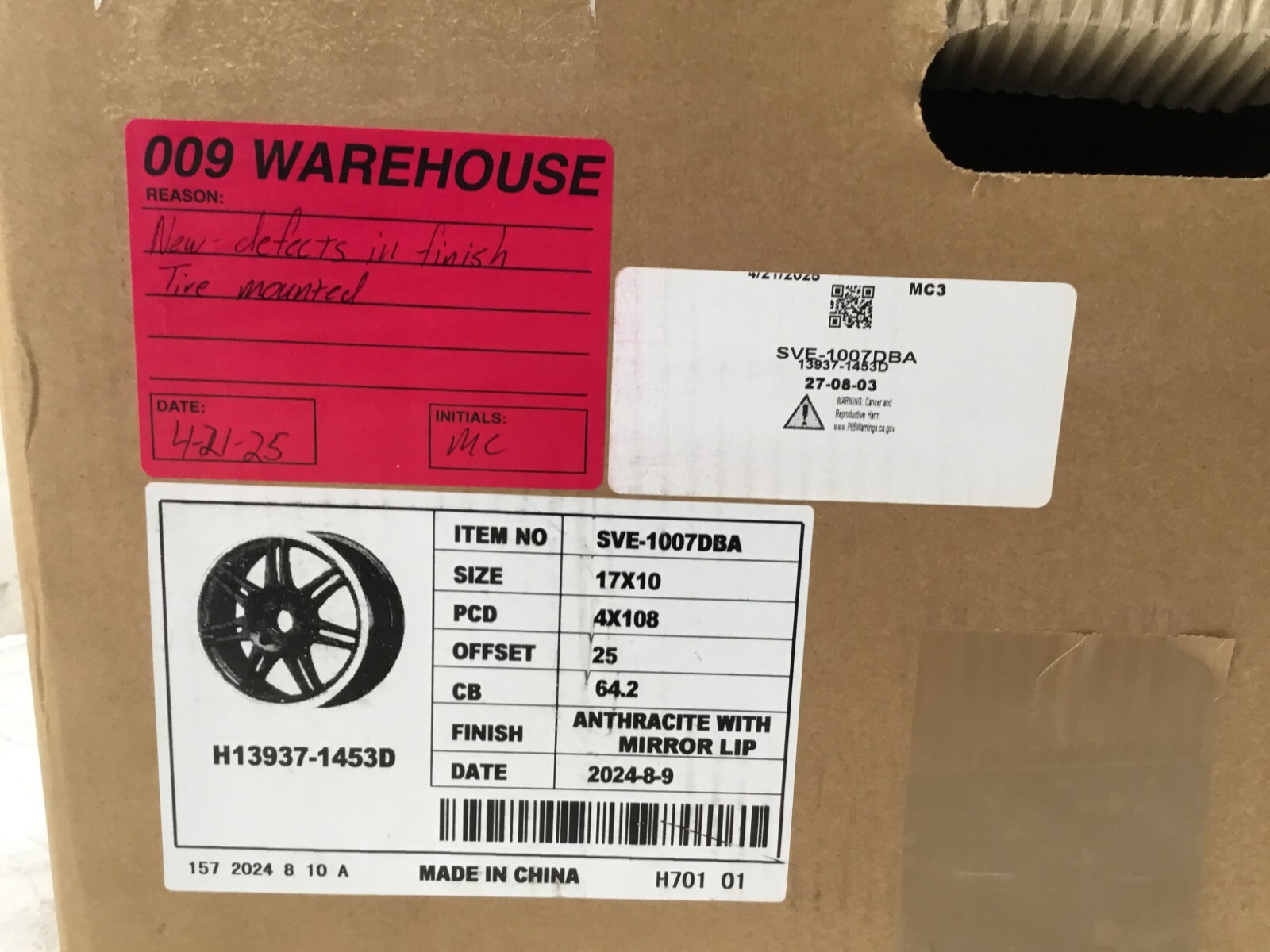 1979-93 Mustang SVE 4 Lug Deep Dish Anniversary Wheel - 17x10 ...