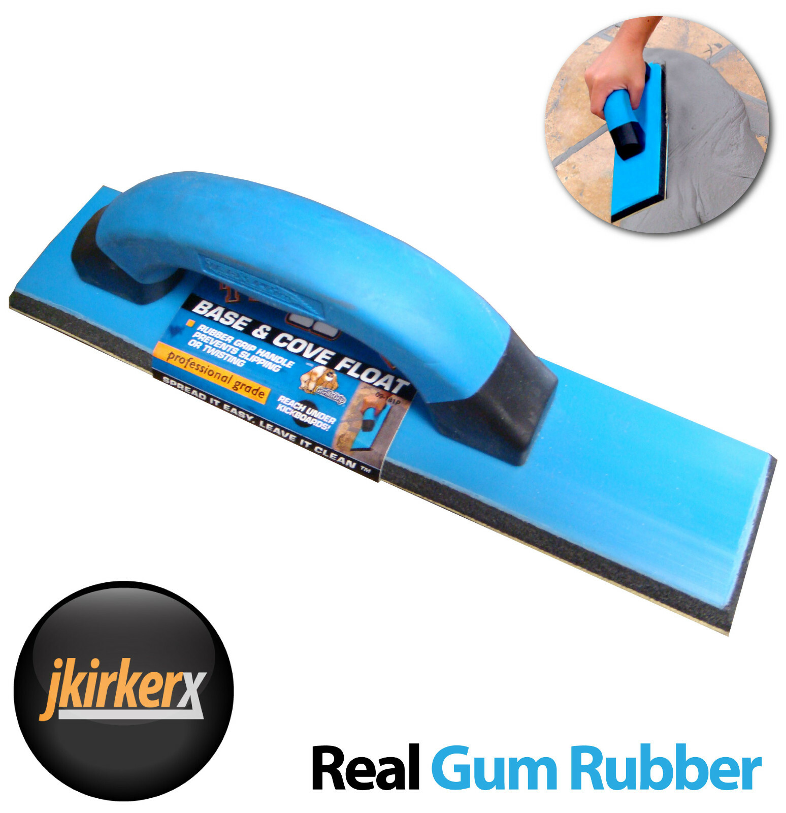 Troxell USA Gum Rubber Baseboard Grout Floats with Pro-Flex - 09-181P | eBay